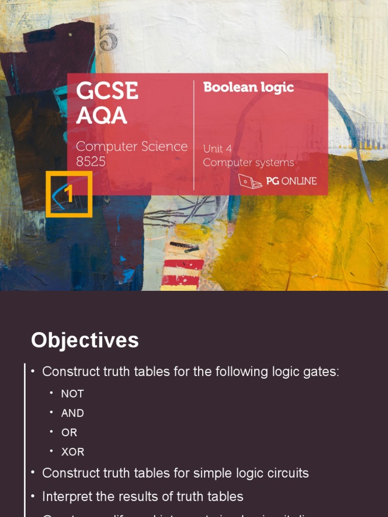 T1 Boolean Logic GCSE Computer Science | PDF | Logic Gate | Computing T1 Boolean Logic GCSE Computer Science | PDF | Logic Gate | Computing