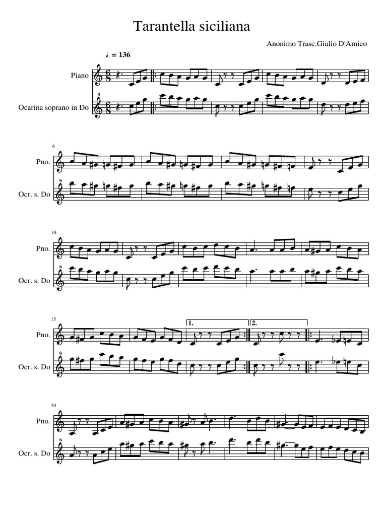 Tarantella Siciliana | PDF