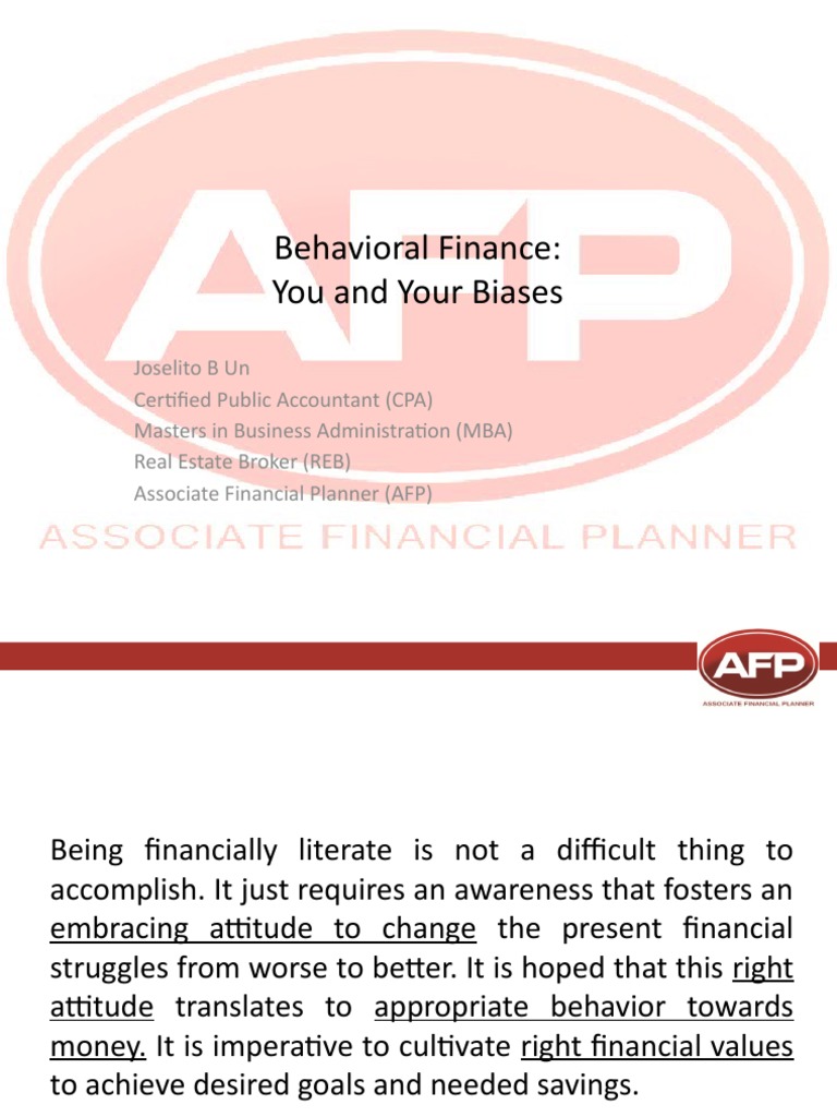 Understanding How Cognitive and Emotional Biases Impact Financial ...