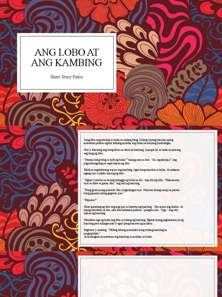 Ang Lobo at Ang Kambing | PDF