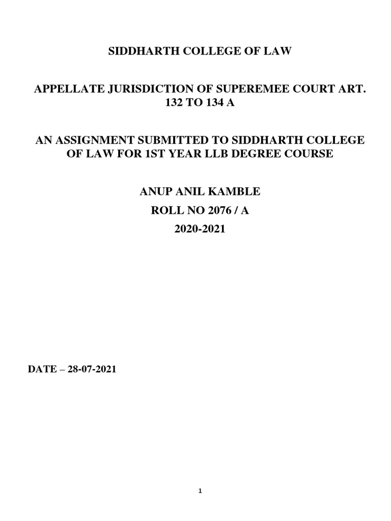 Constitition Article 132 | Download Free PDF | Appeal | Supreme Court ...