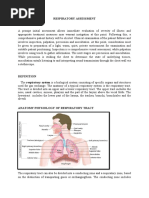 Respiratory Assessment Checklist | PDF | Lung | Thorax