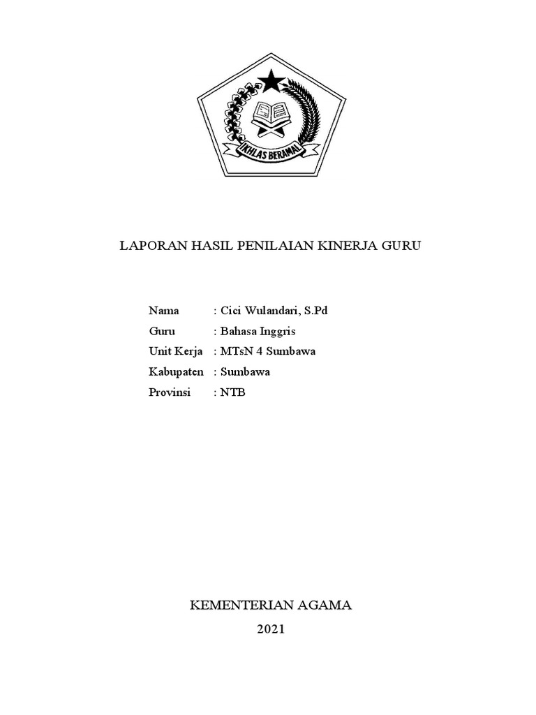 Laporan - Hasil - Penilaian - Kinerja - Guru Ibu Cici | PDF | Seni