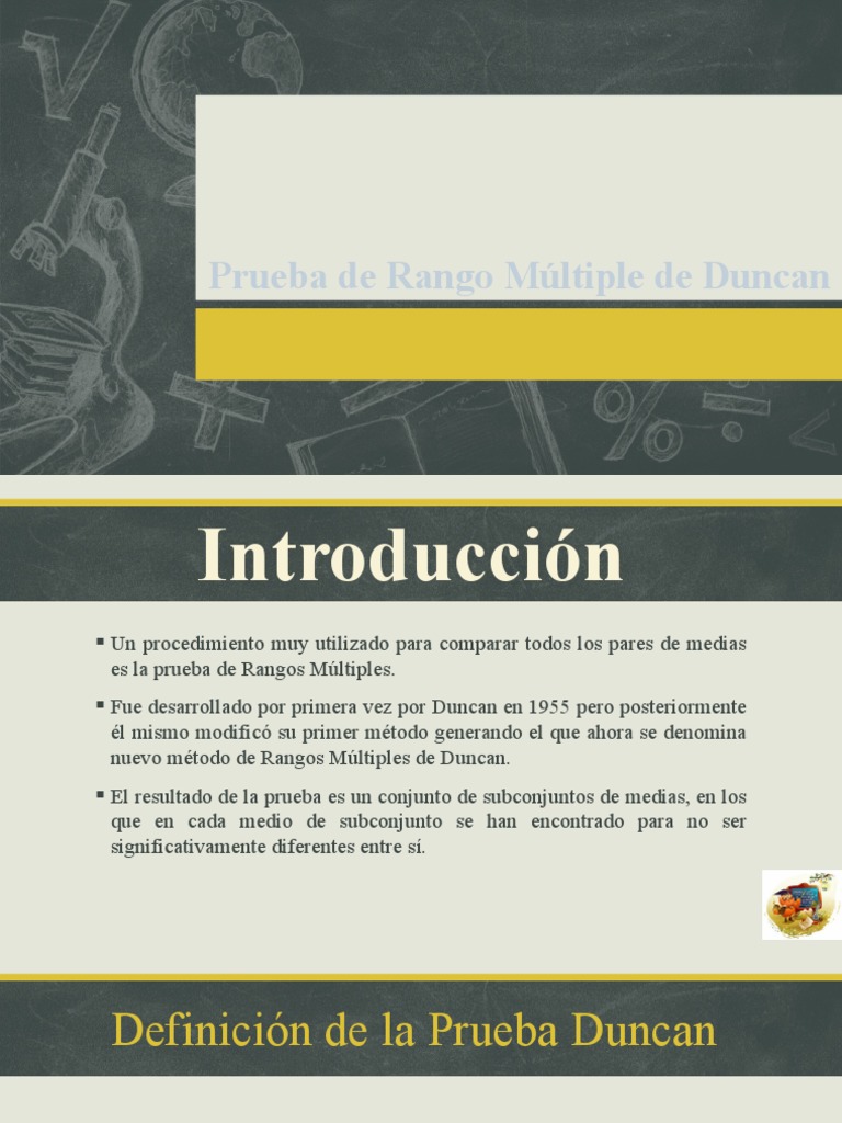 Prueba de Duncan | PDF | Experimentar | Métodos de búsqueda