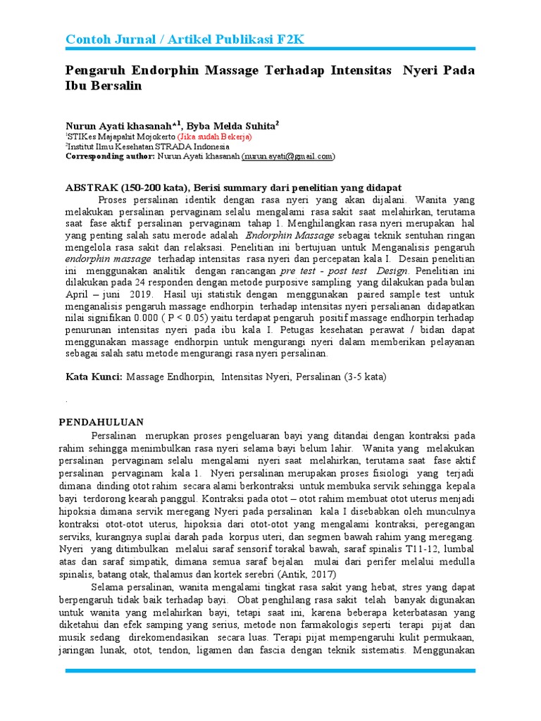 Contoh Jurnal Publikasi F2K Fix | PDF | Sains & Matematika