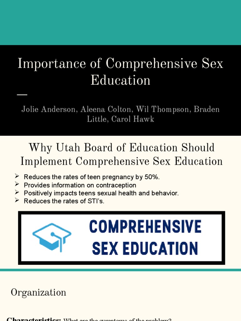 Importance of Comprehensive Sex Education Powerpoint | PDF | Sex ...