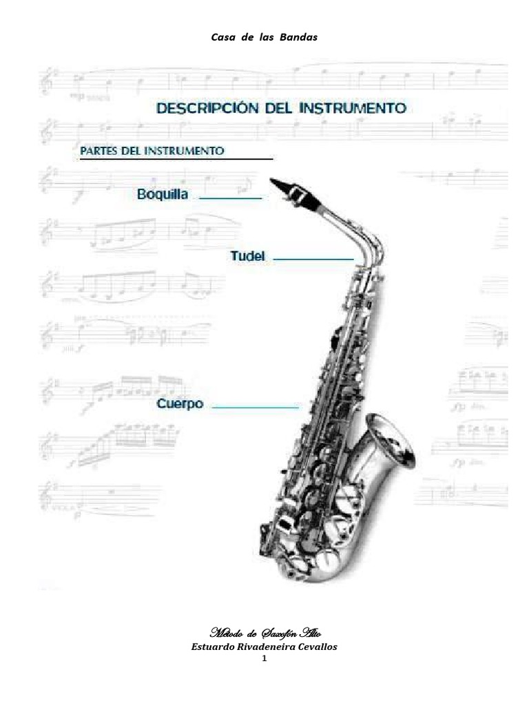 Métodos y Tipos de Saxofón Alto | PDF
