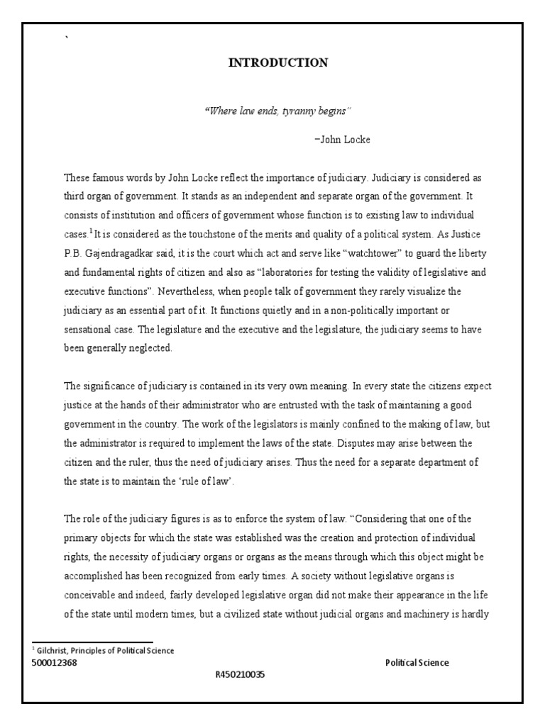 Political Science Project | PDF | Jurisdiction | Courts