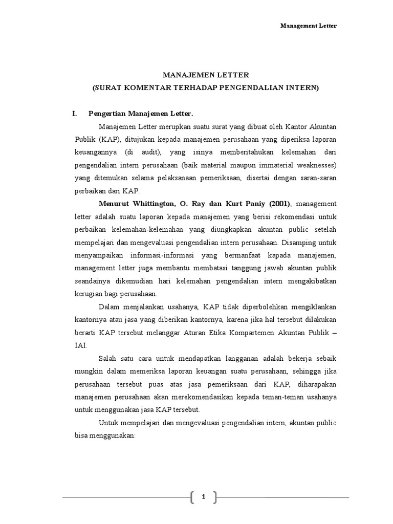 Panduan Membuat Manajemen Letter Efektif | PDF