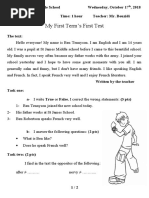 1MS - Days of Week - Tutorial Session | PDF