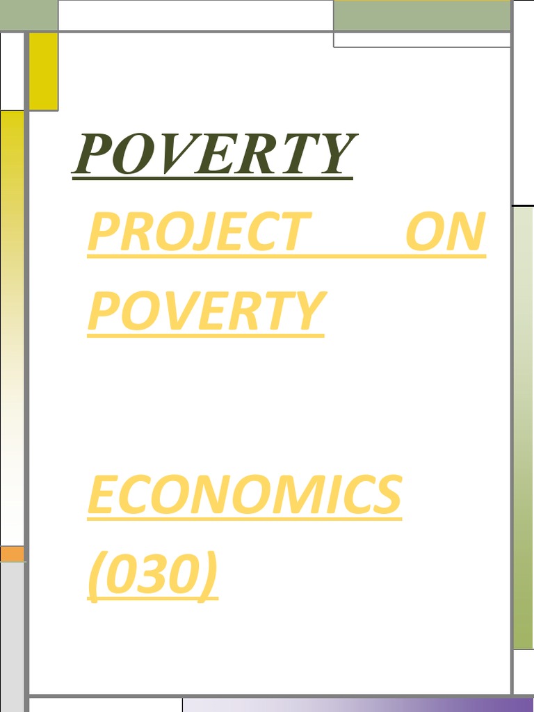 Poverty Economics Project Overview | PDF