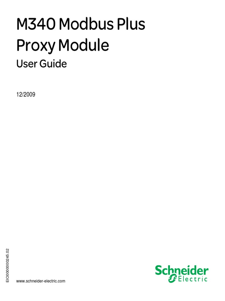 M340 Modbus Plus Proxy Module: User Guide | PDF | Programmable Logic ...