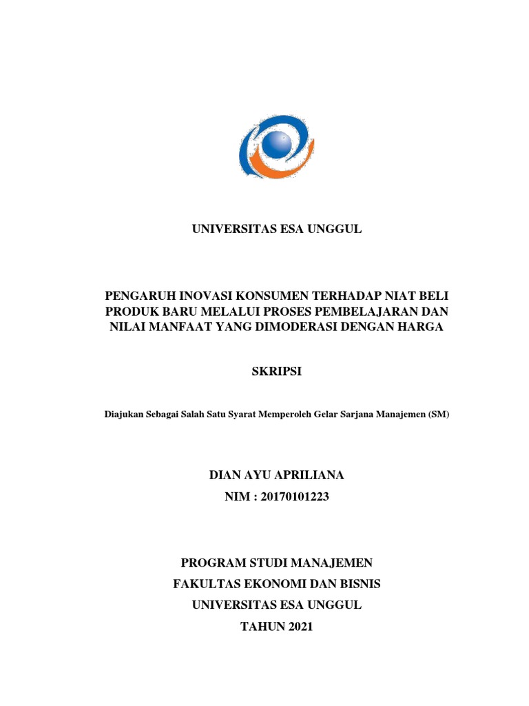 Contoh Skripsi Dian Ayu Apriliana (20170101223) | PDF