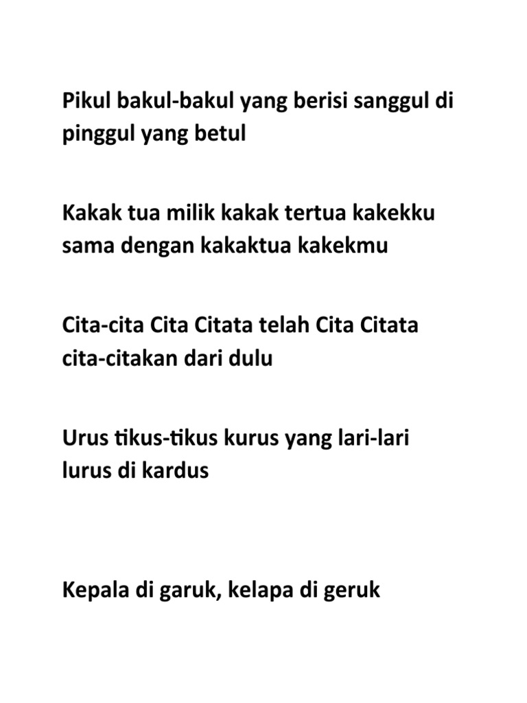 Kata Berantai | PDF
