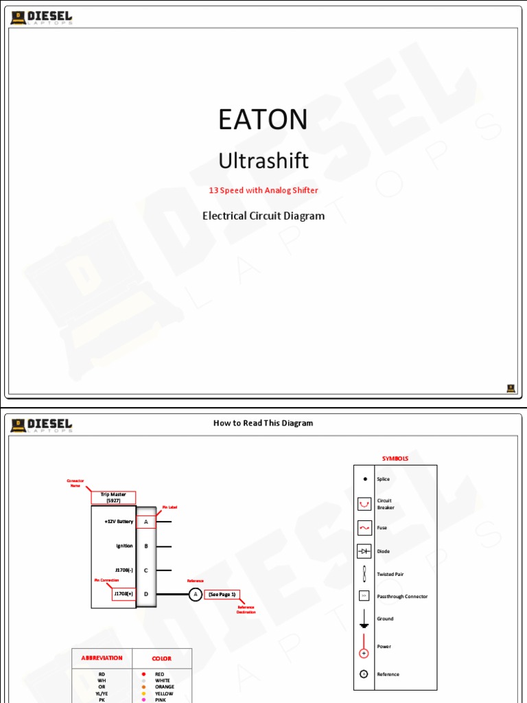 13-Speed Ultrashift Wiring Diagram | PDF | Transmission (Mechanics ...