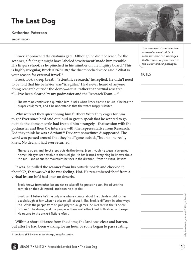 The Last Dog: Katherine Paterson | PDF