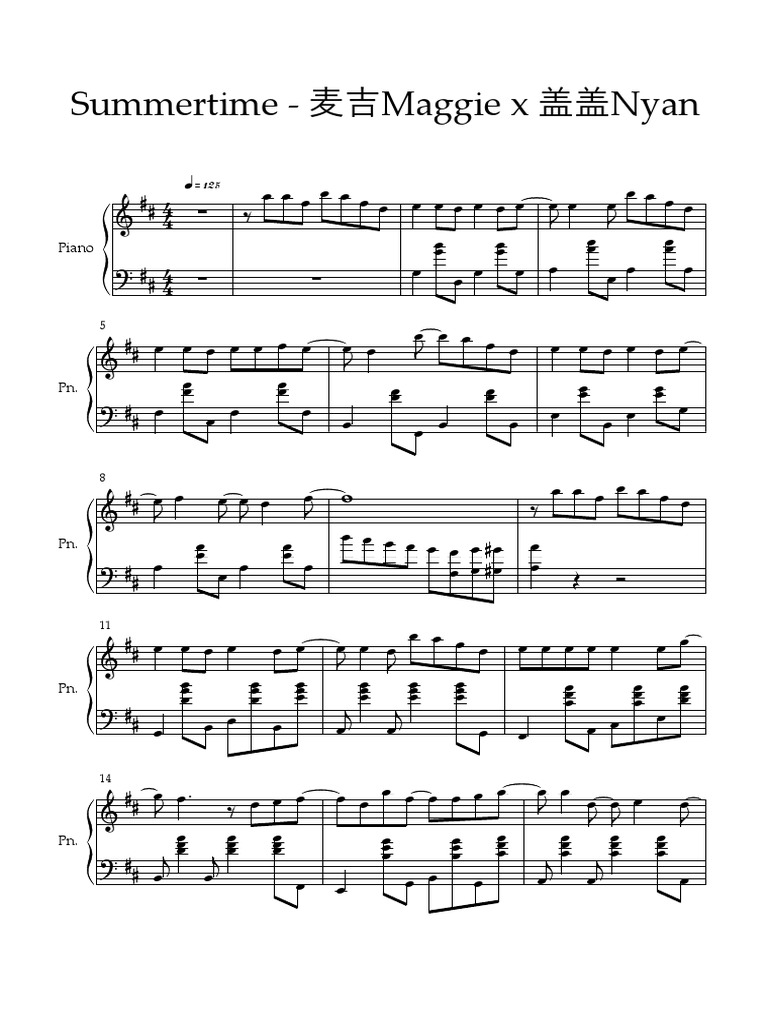 Summertime - Maggie X Nyan | PDF