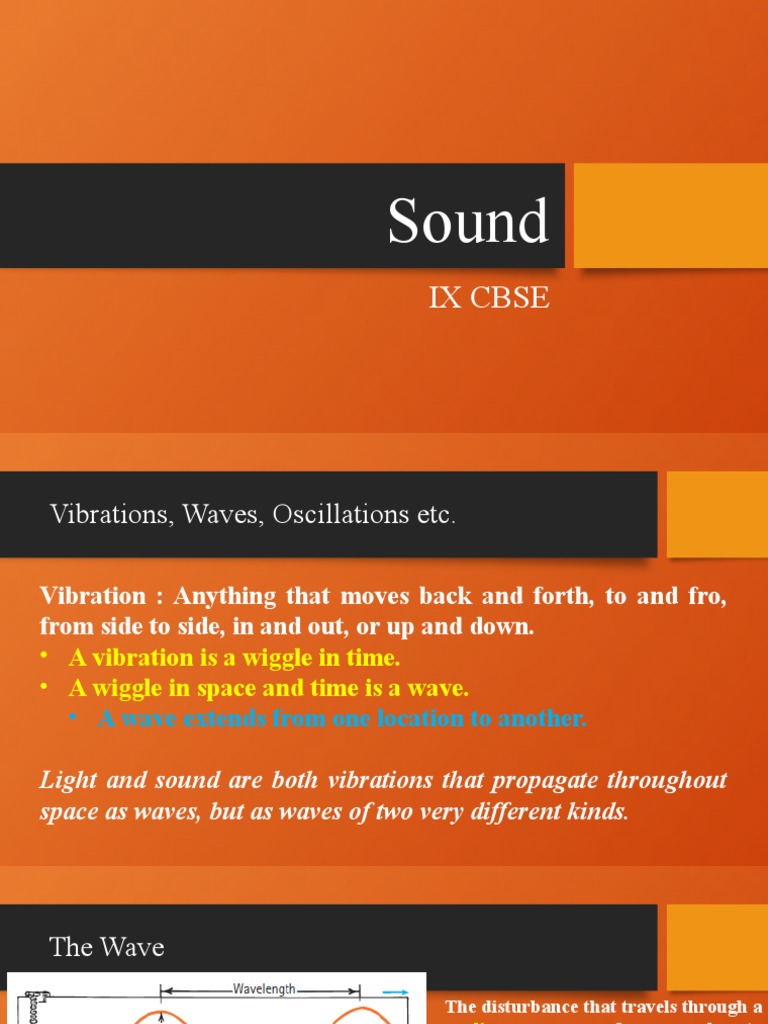 Sound IX | PDF | Waves | Sound