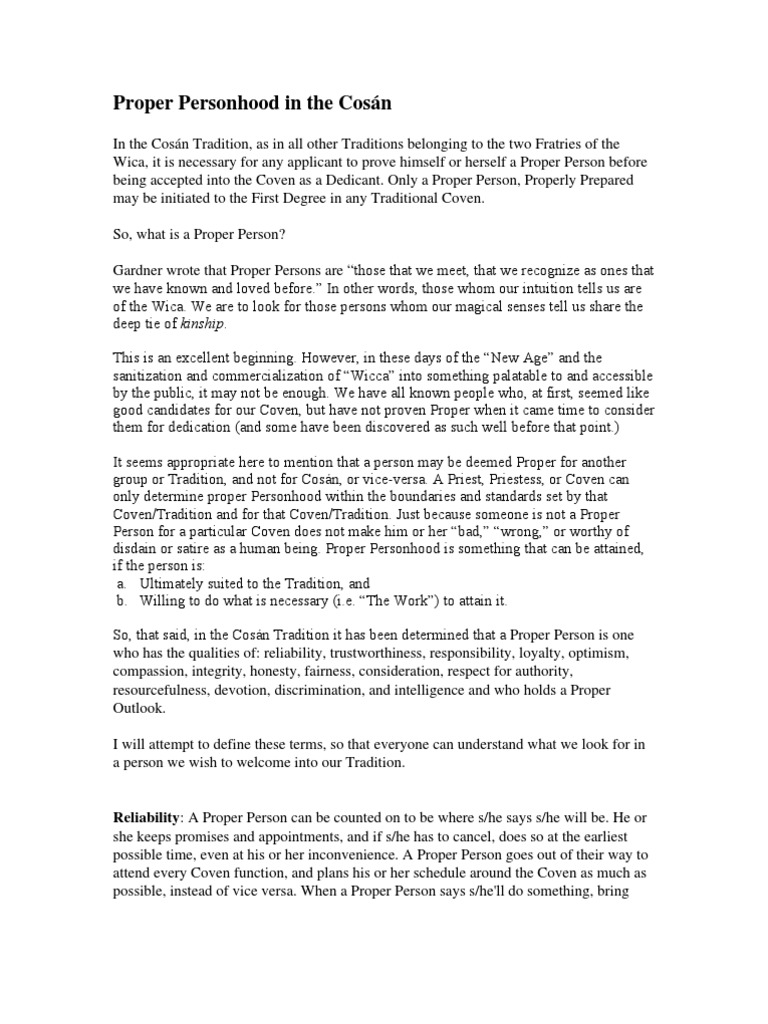 Proper Person Hood | PDF | Priest | Integrity