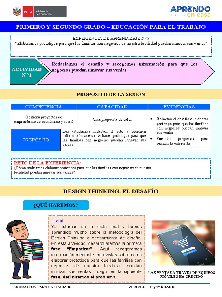 Ix Experiencia De Aprendizaje Act 1 1 Y 2 Grado Pdf Iniciativa