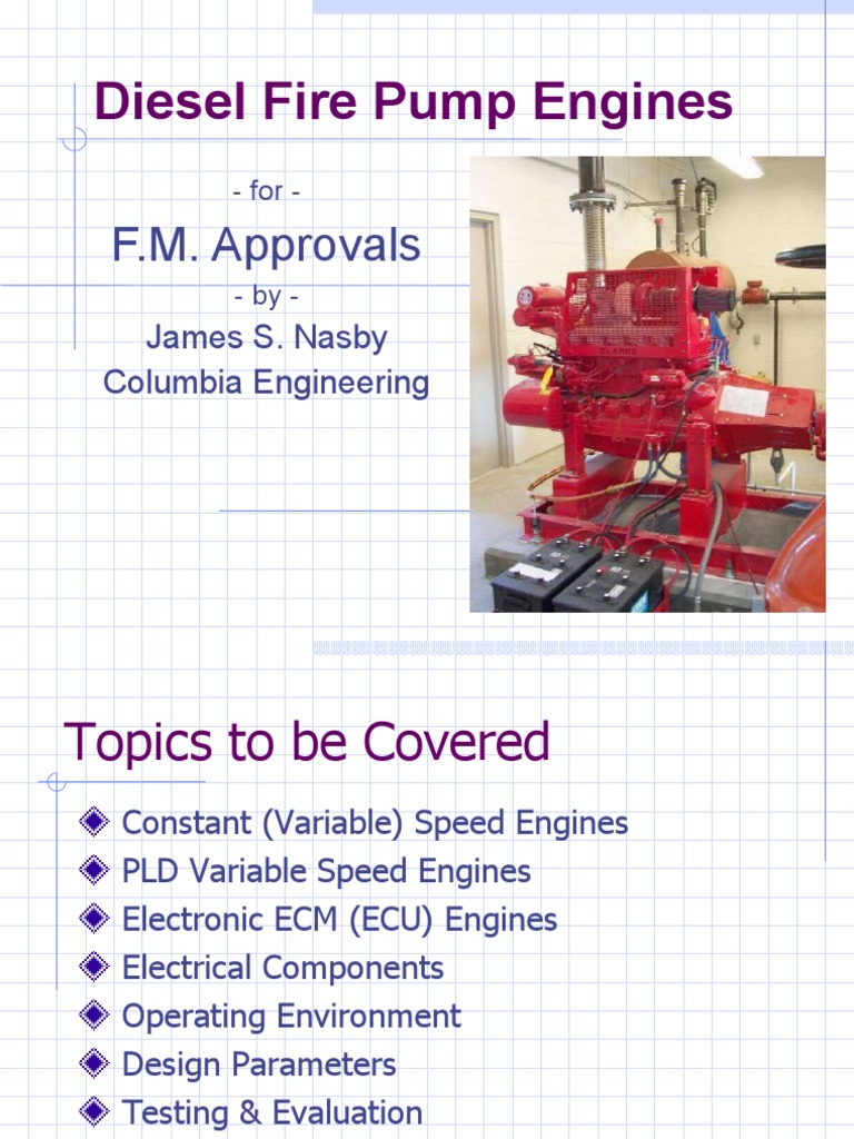 Diesel Fire Pump Engines | PDF | Engines | Diesel Engine