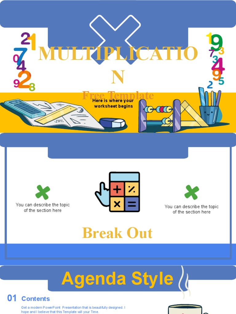 Plantilla PowerPoint de Multiplicacion | PDF | Planets | Saturn