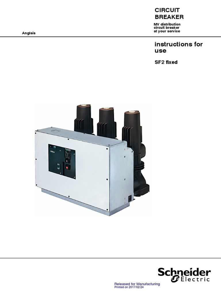 Instructions For Use: Circuit Breaker | PDF | Electrical Engineering ...