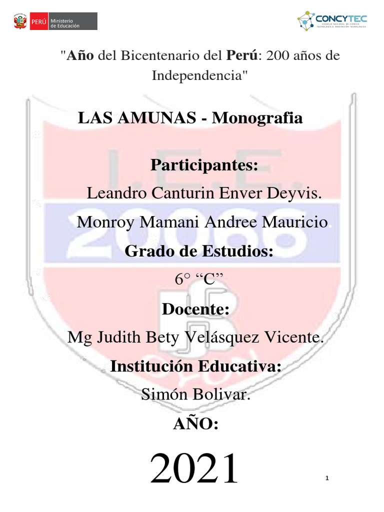 Sistemas ancestrales de almacenamiento de agua: El caso de las Amunas ...