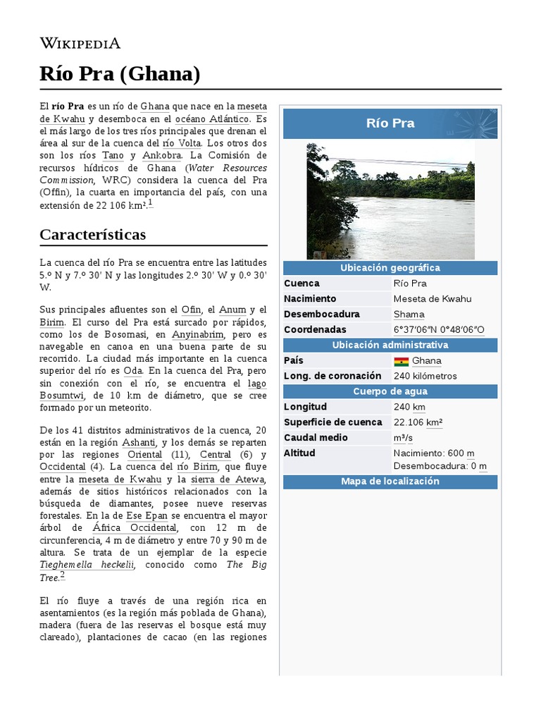 Río Pra (Ghana) | PDF | Geografía Física