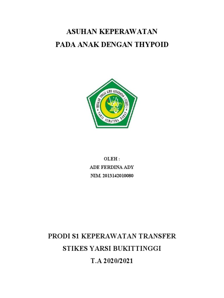 MENGENAL PENYAKIT TYPOID PADA ANAK | PDF