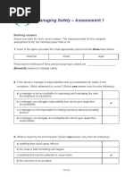 IOSH Managing Safely Questions and Answers Sample PDF | PDF | Risk | Risk Assessment
