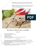 Recetas Snacks Saludables PDF | PDF | Chocolate | Alimentos