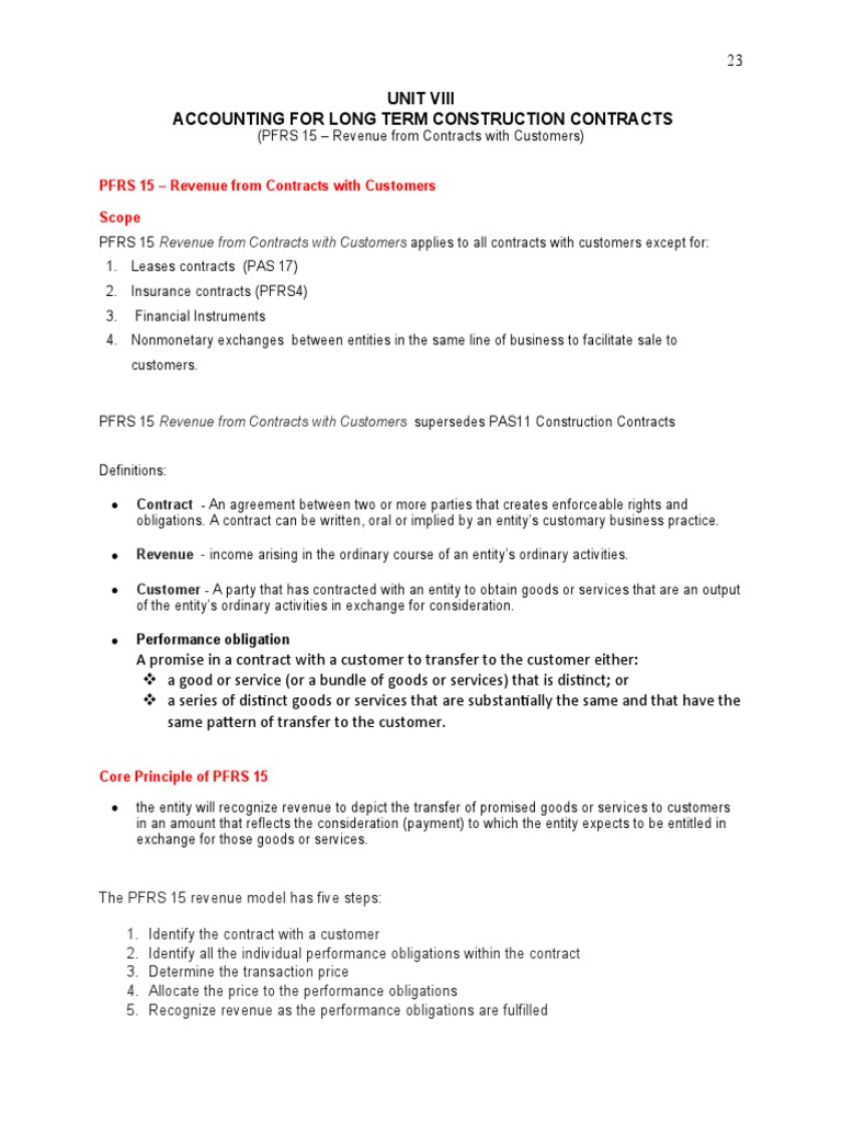 Long-Term Construction Contract Accounting | PDF | Cost | Revenue