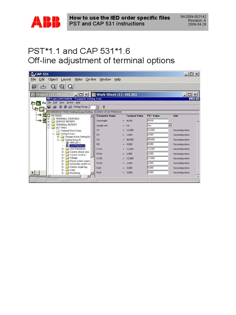 PST and CAP 531 Offline Adjustment of Terminal Options | PDF