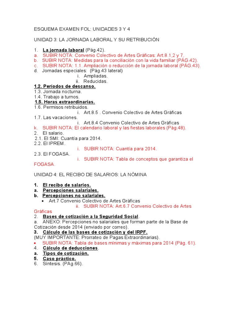 Esquema Examen Fol | PDF