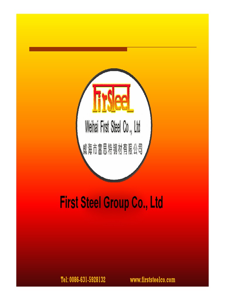 First Steel Pipe Product Catalog | PDF | Pipe (Fluid Conveyance) | Steel