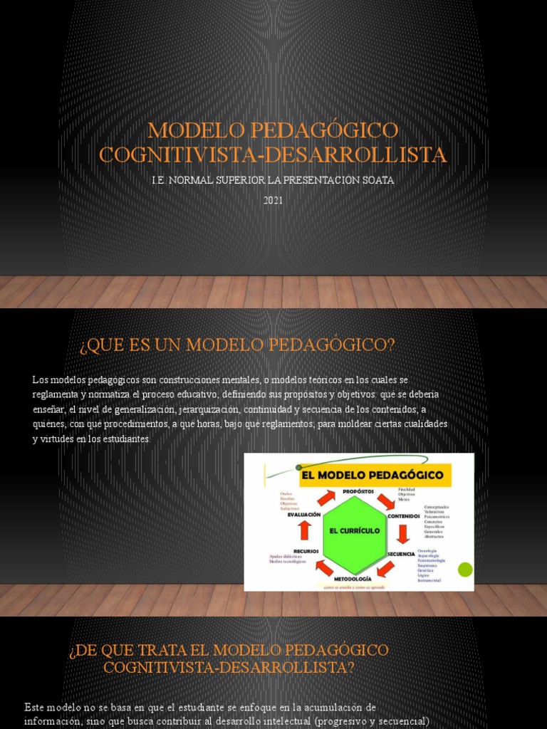 Modelo Pedagógico Cognitivista-Desarrollista | PDF | Aprendizaje ...