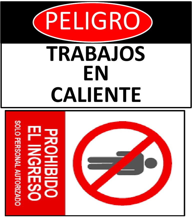 Señaleticas Trabajos en Caliente | PDF