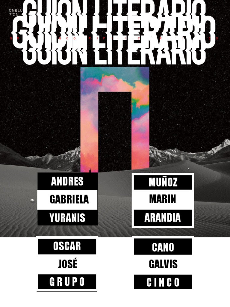 Guion Literario: Estructura y Ejemplo | PDF