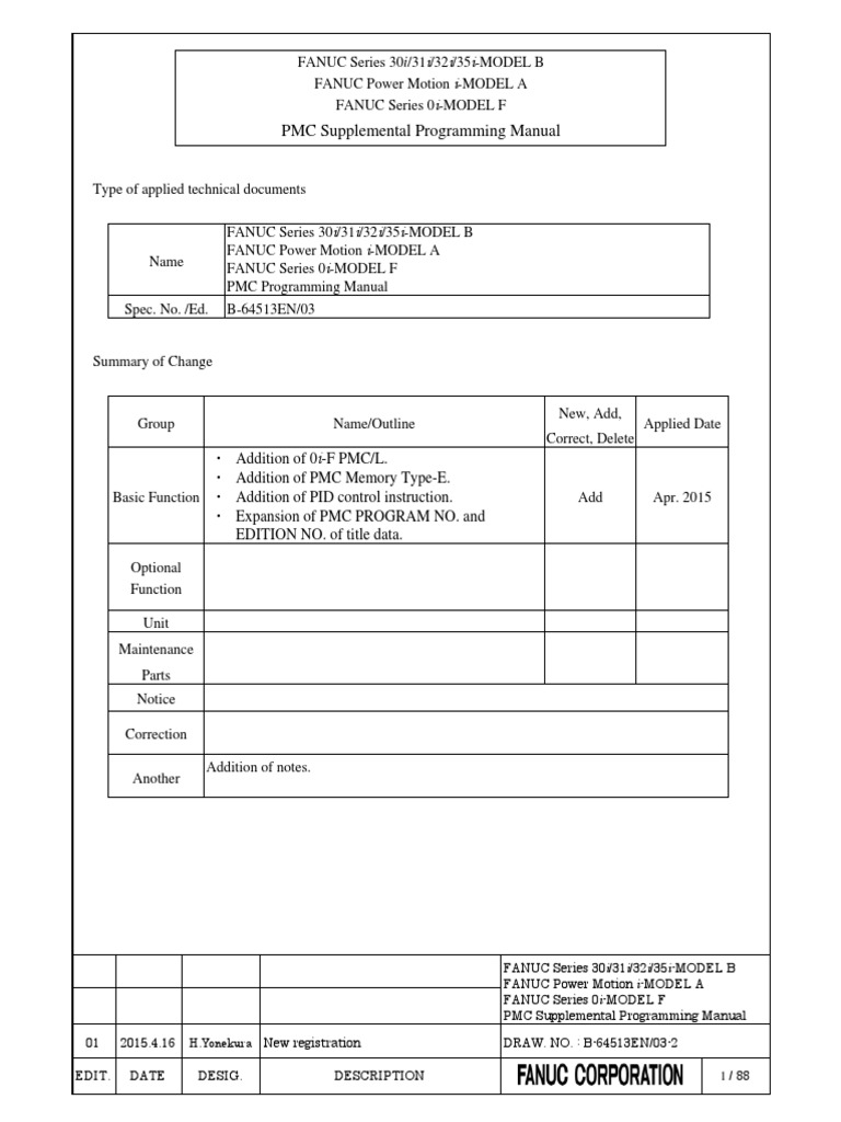 PMC Supplemental Programming Manual | PDF | Input/Output | Computing