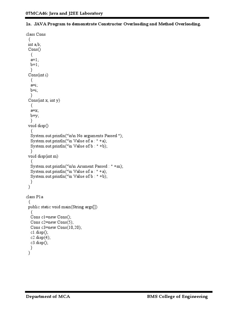 4th Sem Java Record 2009 Pdf Java Enterprise Platform Java