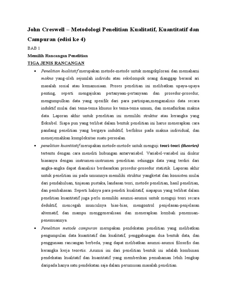 Resume Buku Kualitatif - Eka Indriani | PDF