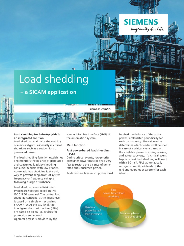 Automatic Load Shedding Solutions | PDF | Electrical Grid | Automation