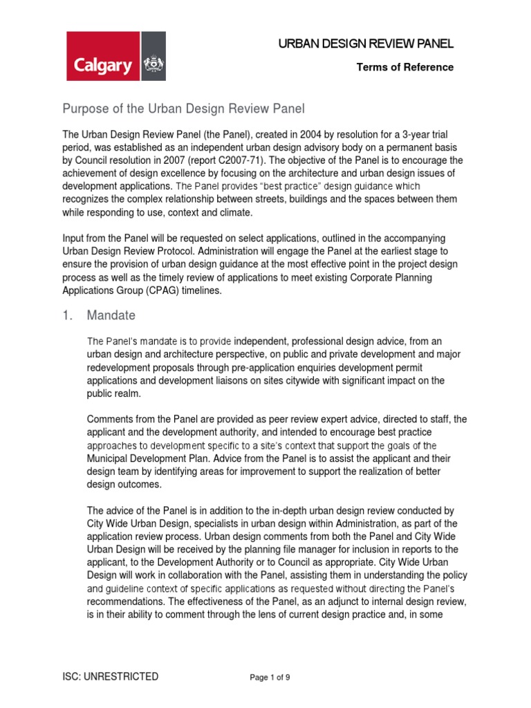 Providing Expert Urban Design Guidance: The Role and Structure of ...