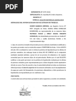 Modelo de Escrito Observacion de Liquidacion de Pensiones Devengadas | PDF | Liquidación | Bancos
