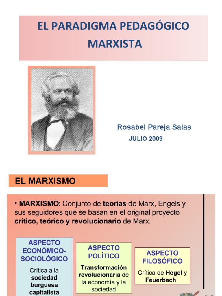 Paradigma Pedagogico Marxista | PDF | Ciencias sociales