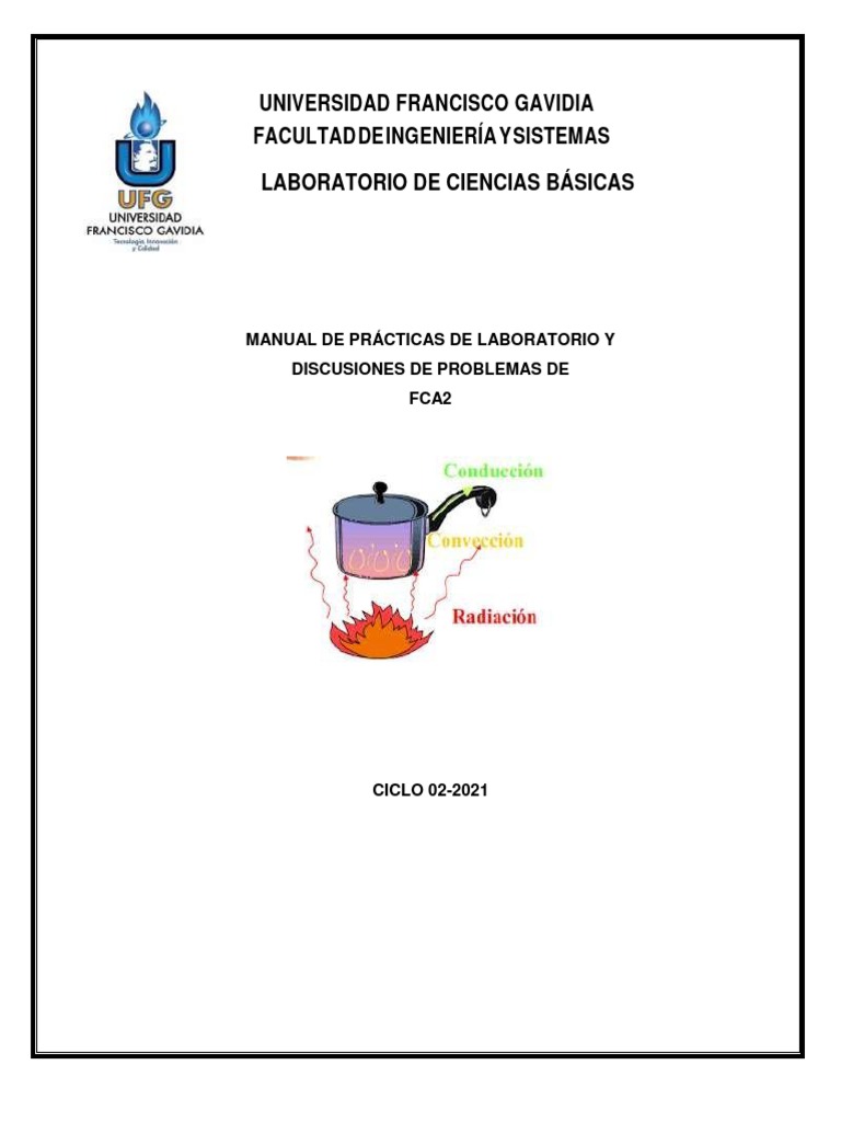 Manual de Laboratorio FCA2 - 2021 | PDF | Calor | Temperatura