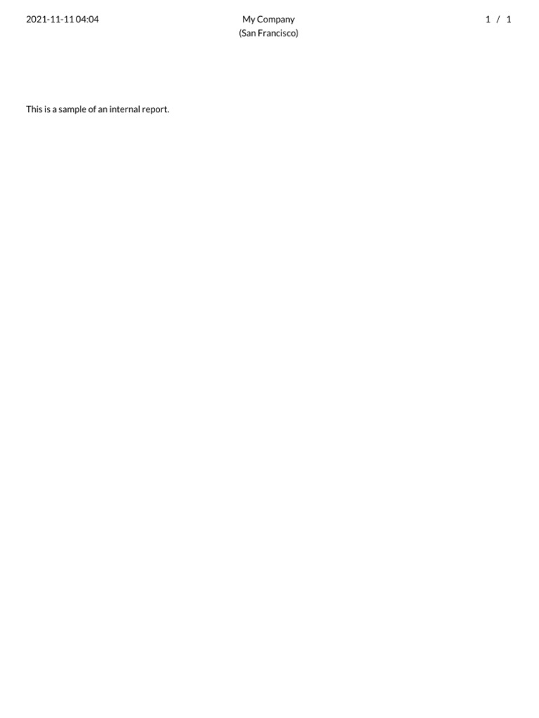 Preview Internal Report | PDF
