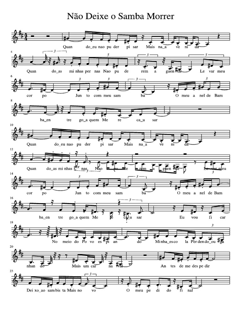 Não Deixe o Samba Morrer | PDF