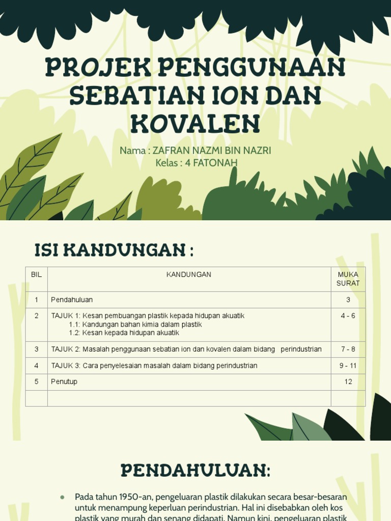 Penggunaan Sebatian Ion Dan Kovalen | PDF